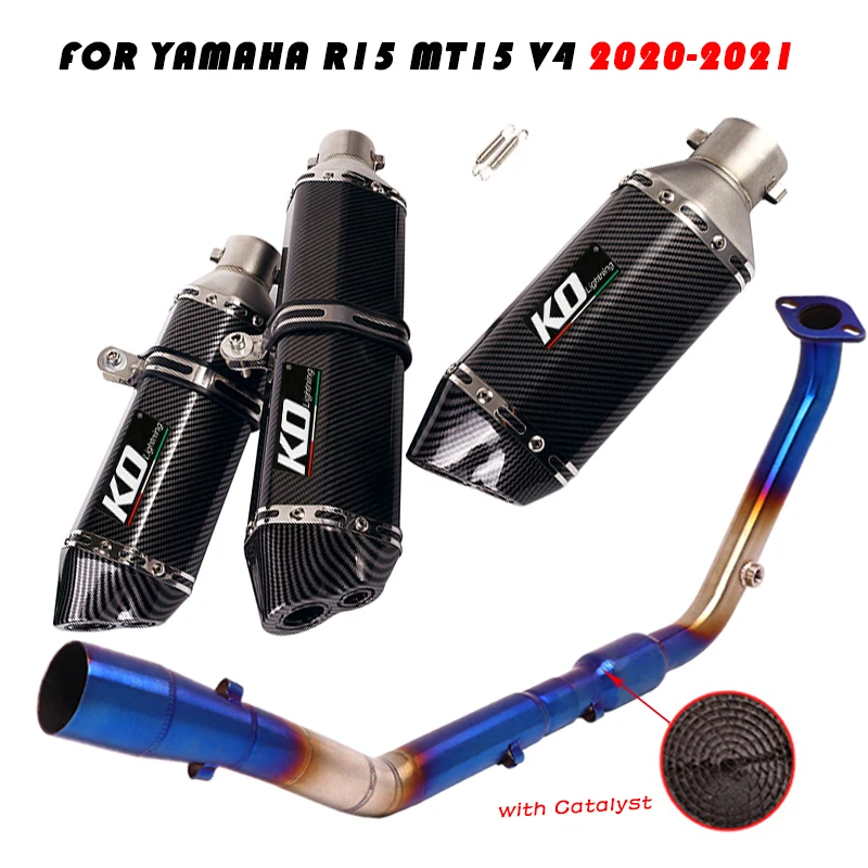 51mm For Yamaha R15 Mt15 V4 2020-2021 Motorcycle Exhaust System Muffler ...