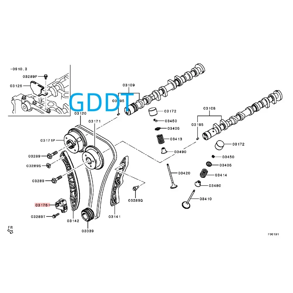 1-Kit-1140A073-4B11-4b10-Timing-Chain-Tensioner-for-Outlander-CW-GF-GG ...