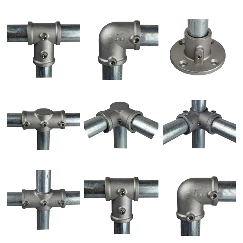 Aluminum alloy Connector Elbow Tee Base Flat Three-dimensional Fitting ...