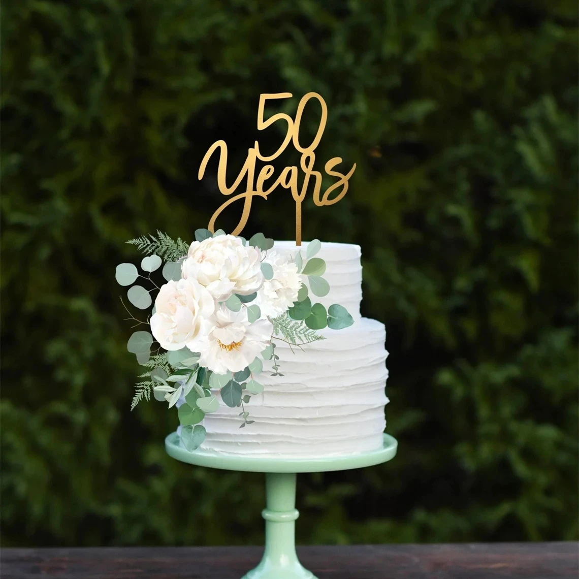50th Wedding Anniversary Cake Toppers