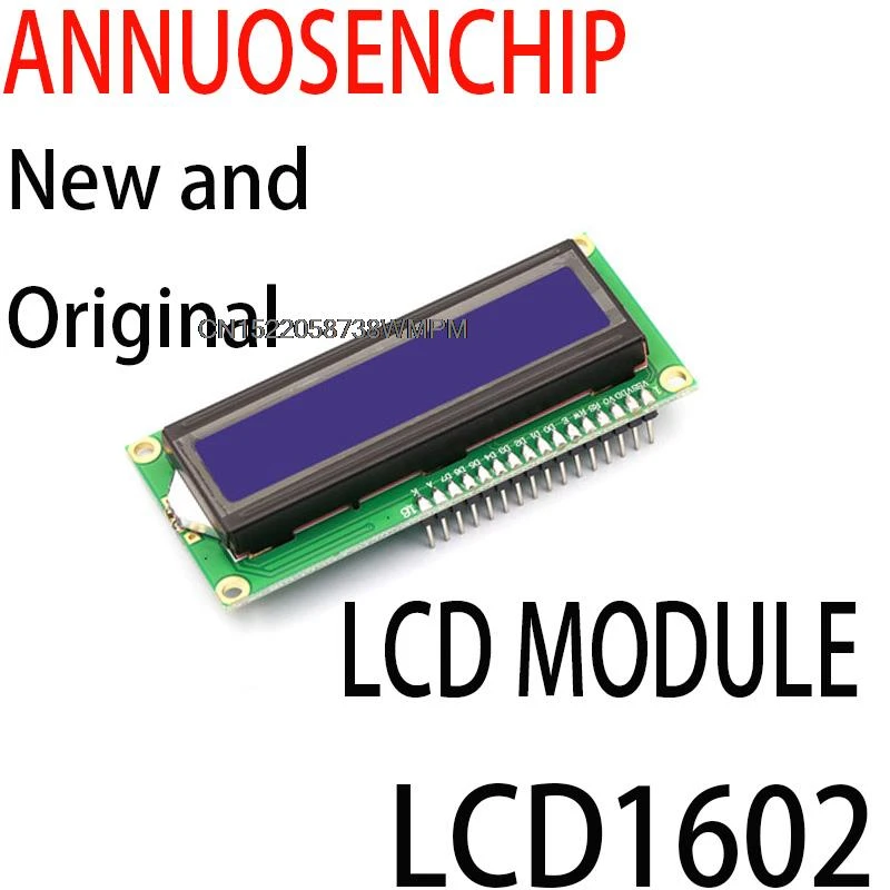 6PCS New and Original LCD 1602 blue screen with backlight LCD display ...