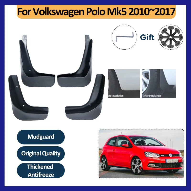 For-Volkswagen-Polo-Mk5-6R-6C-Accessories-2010-2011-2012-2017-Car-Mud ...
