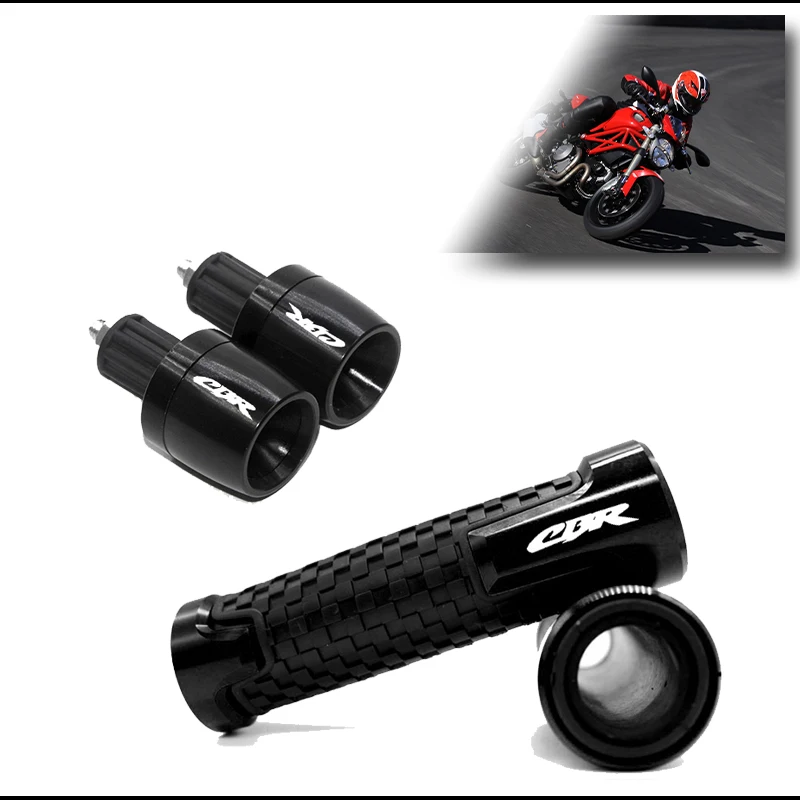 Motorcycle-Handlebar-Hand-Grips-Handle-Bar-End-Cap-For-CBR600-CBR-600 ...
