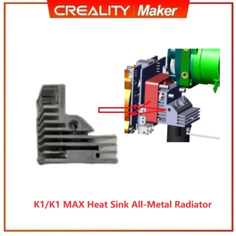 Creality 3D Printer Parts K1/K1 MAX Heat Sink All-Metal Radiator ...