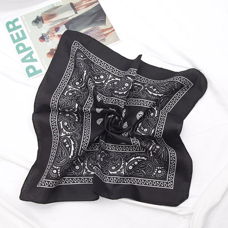 New Kerchief For Women Men Hip Hop Black Hair Band Neck Scarf Sports ...