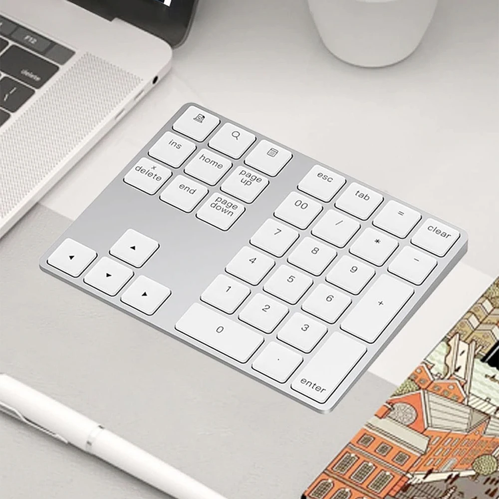 Rechargeable-Bluetooth-Numeric-Keypad-with-34-Keys-Slim-Design-for ...