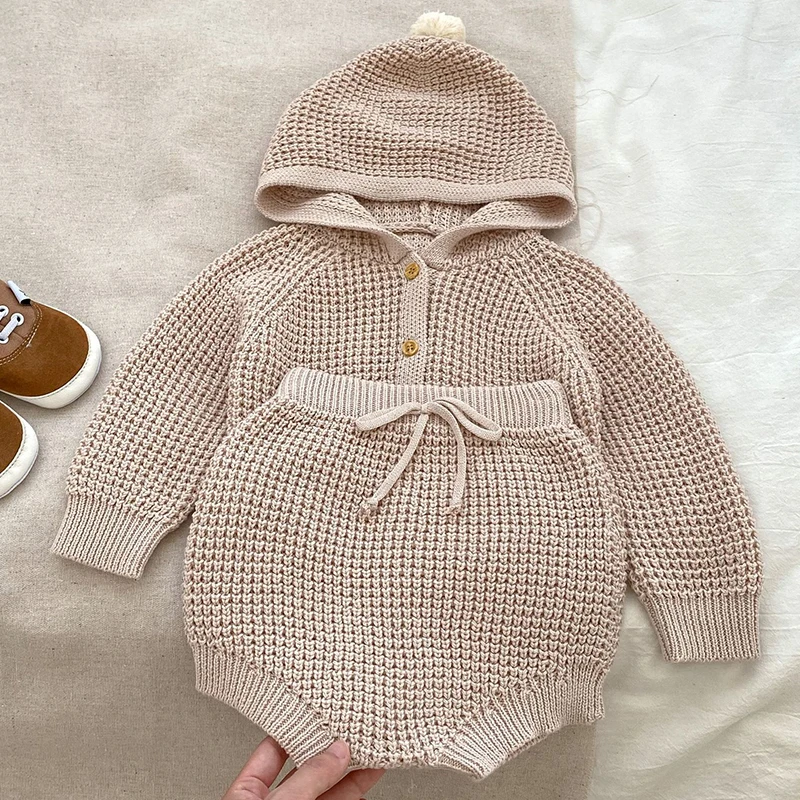 New-Infant-Girls-Knitting-Clothing-Suit-Winter-Kids-Clothes-Knitting ...