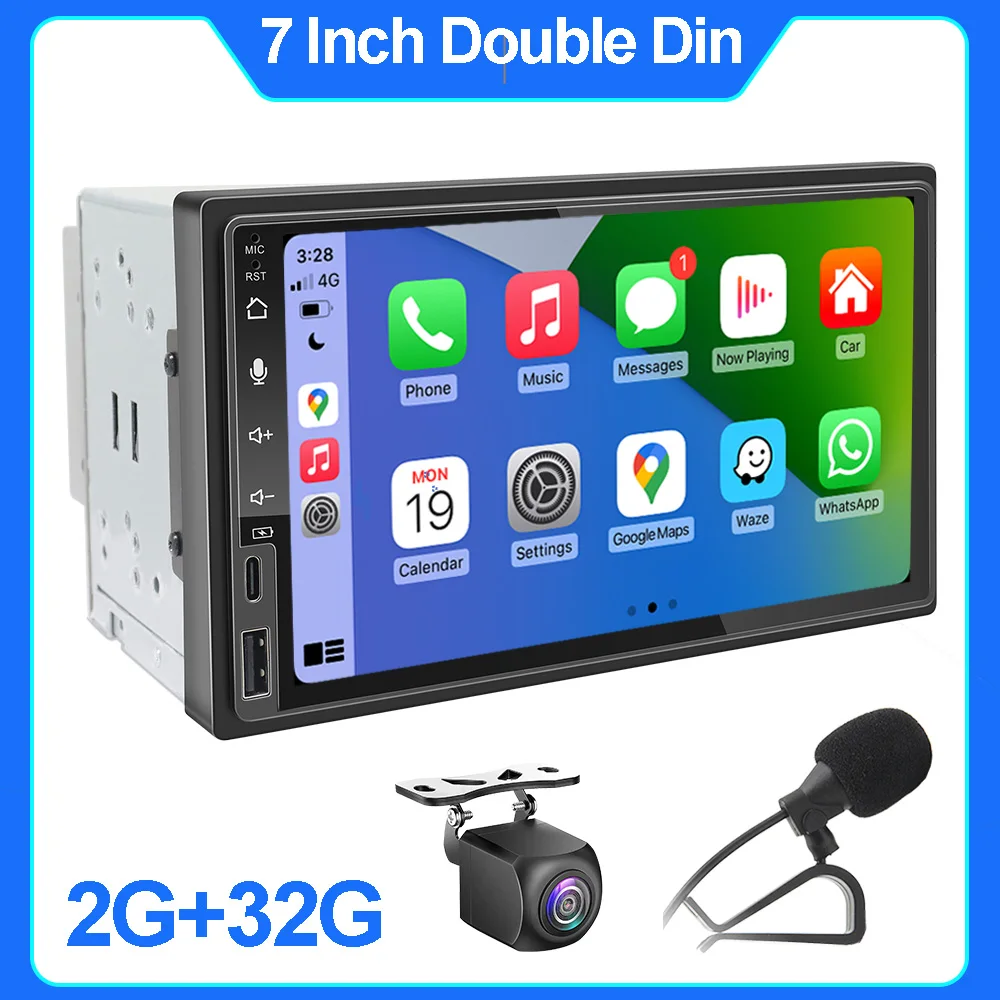 7-Inch-Carplay-Double-Din-Universal-Car-Radio-Wireless-Android-Auto ...