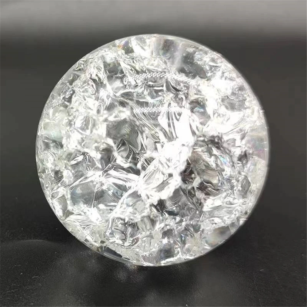 5cm-Transparent-Crystal-Ball-Ice-Crack-Clear-Glass-Marbles-Home-Decor ...