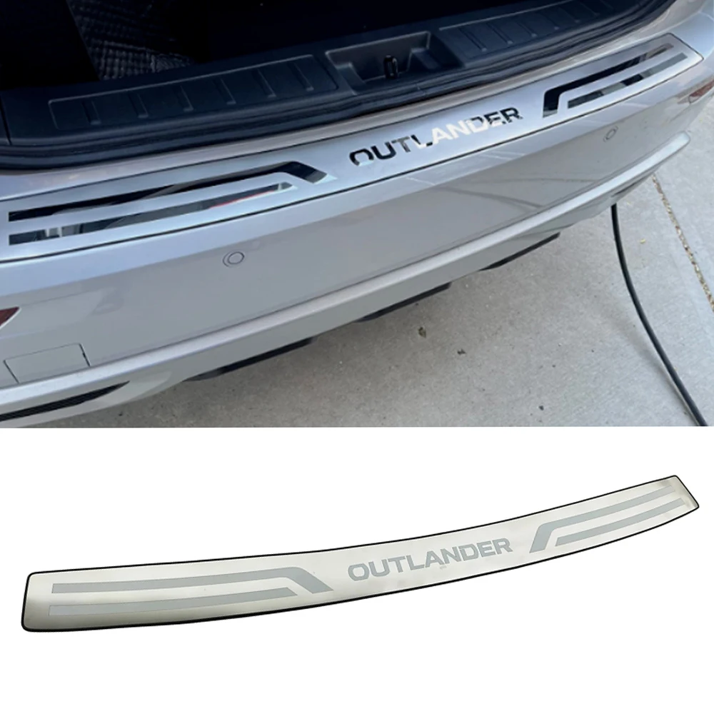 For-Mitsubishi-Outlander-Trunk-Trim-Rear-Bumper-Protector-Exterior ...