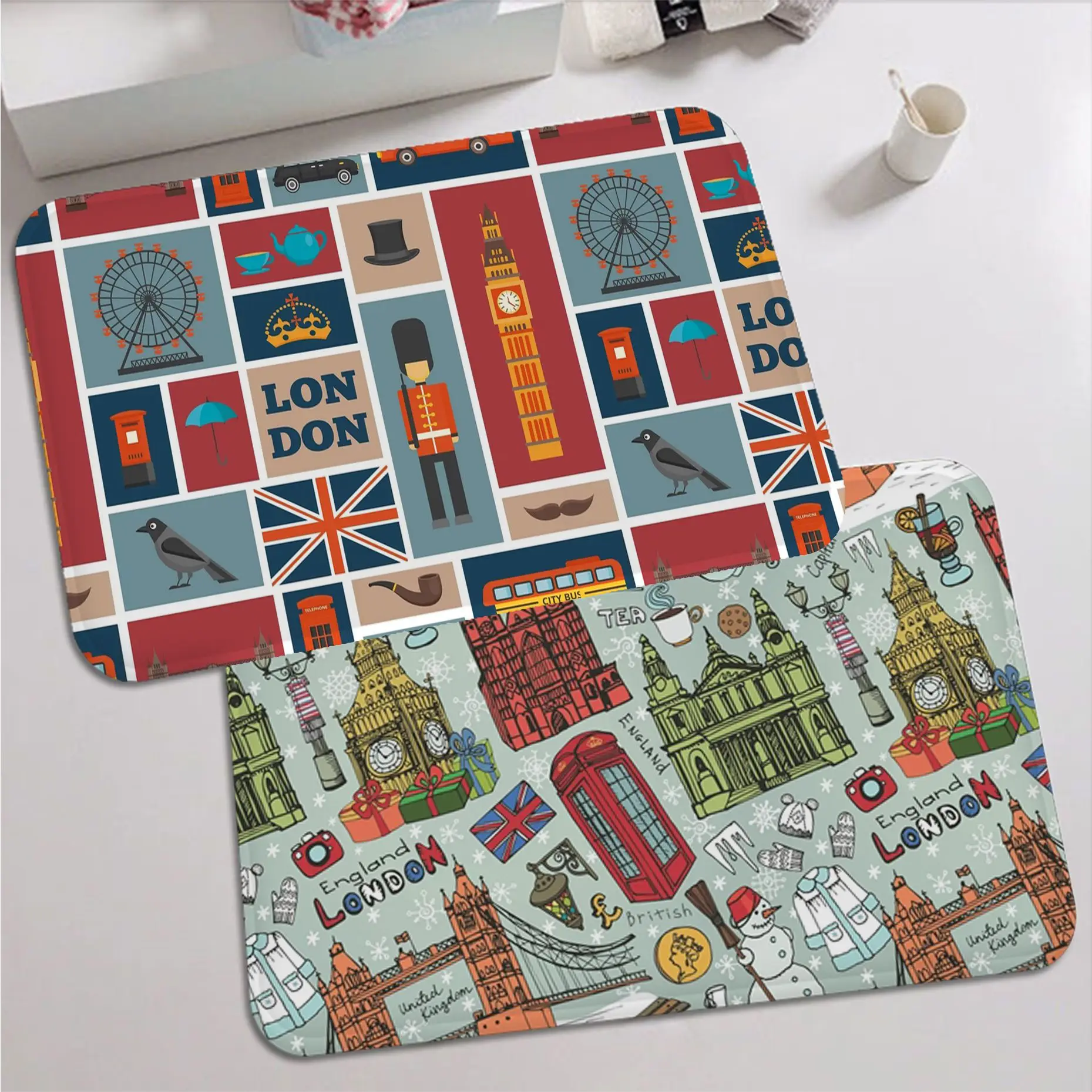 British-Union-Jack-Flag-Bath-Mat-Kids-Room-Bedroom-Decoration-Balcony ...