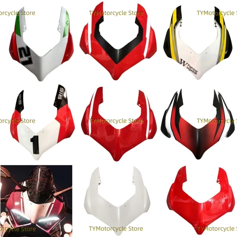 Motorcycles-Upper-Nose-Front-Face-Headlight-Fairing-Fit-For-Ducati ...