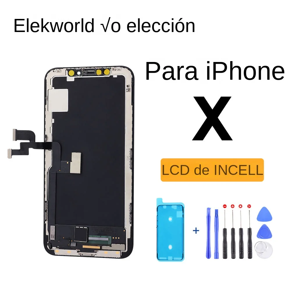 Elekworld-pantalla-LCD-incell-para-iPhone-X-montaje-de-digitalizador-t ...