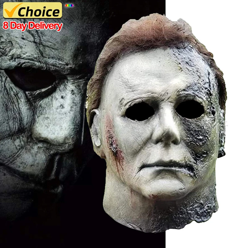 Halloween-Michael-Myers-Mask-Scary-Killer-Full-Head-Mask-Creepy-Fire ...