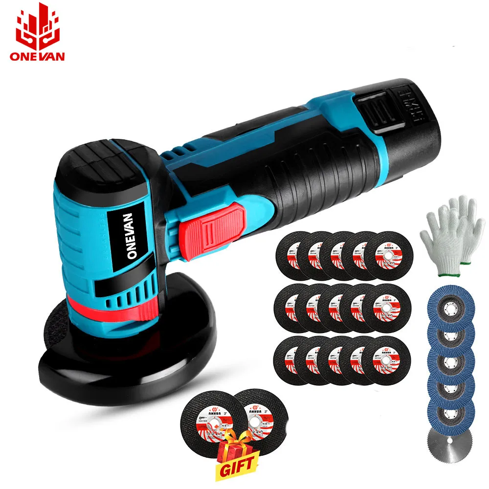Onevan 19500rpm Brushless Electric Angle Grinder 12v Cordless Polishing ...