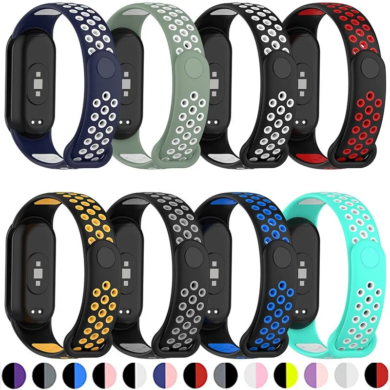 Sport-Watch-Bands-For-Xiaomi-Mi-Band-7-6-NFC-Bracelet-Silicone-Smart ...
