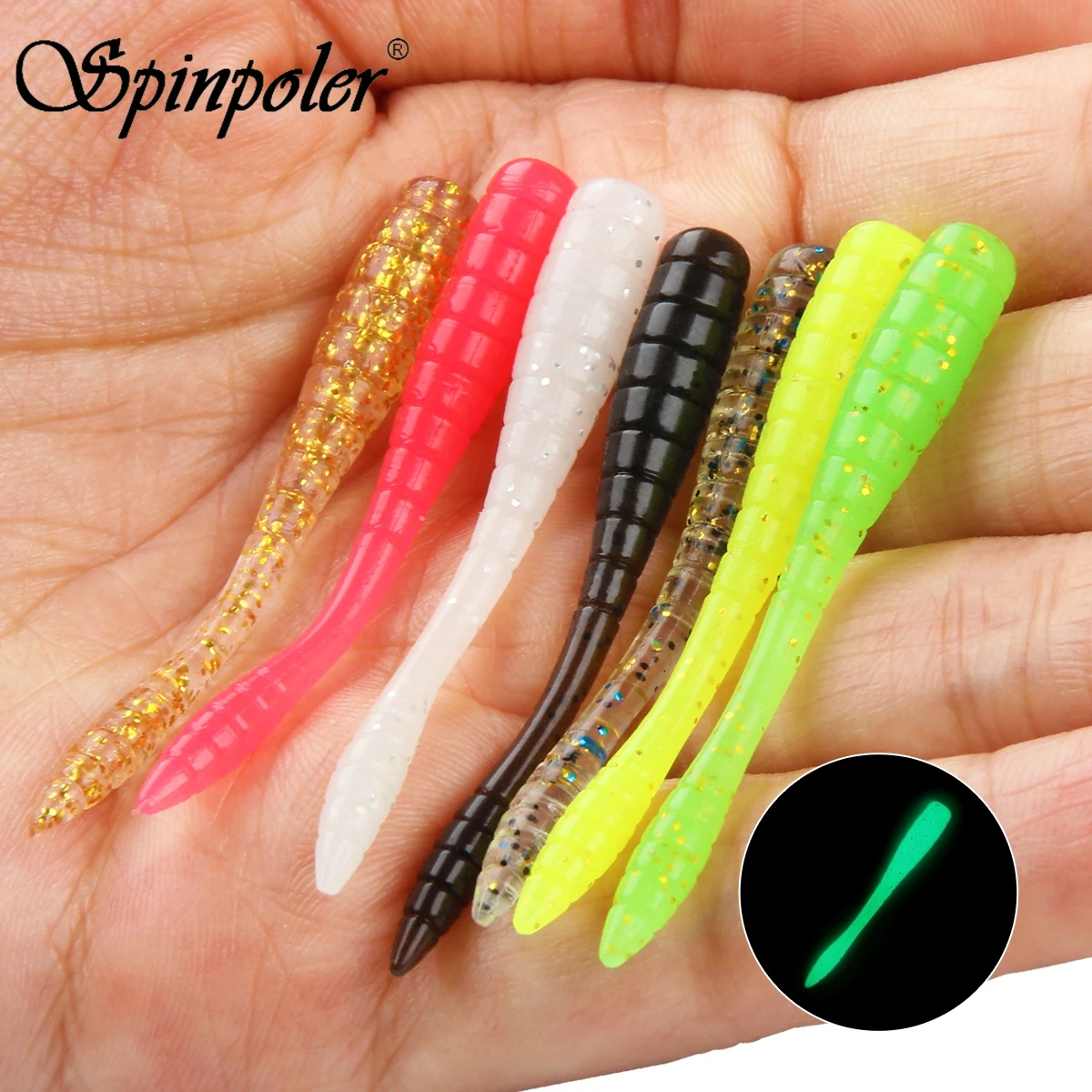 Spinpoler-TPR-Ajing-Needle-Soft-Fishing-Lure-Worm-4-8cm-Tpr-Floating ...