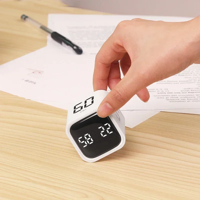 Productivity-Cube-Timer-Gravity-Sensor-Flipping-LED-Display-4-Preset ...