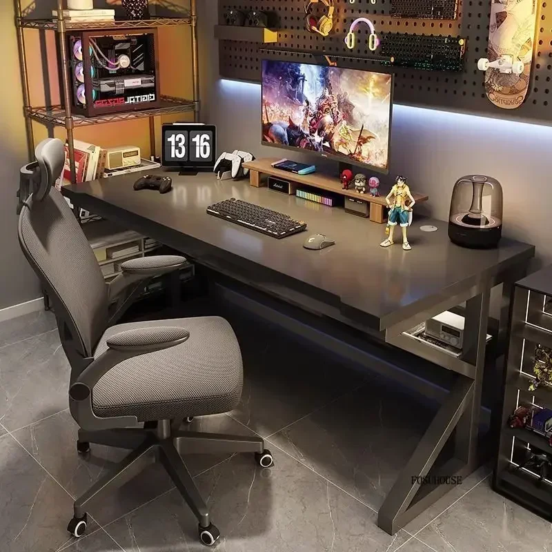 Modern-Wooden-Computer-Desks-Desktop-Gaming-Desk-and-Chair-Set-Bedroom ...