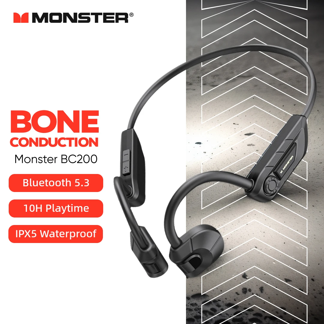 Monster-Open-Ear-BC200-Bone-Conduction-Headphone-ENC-Clear-Calls ...