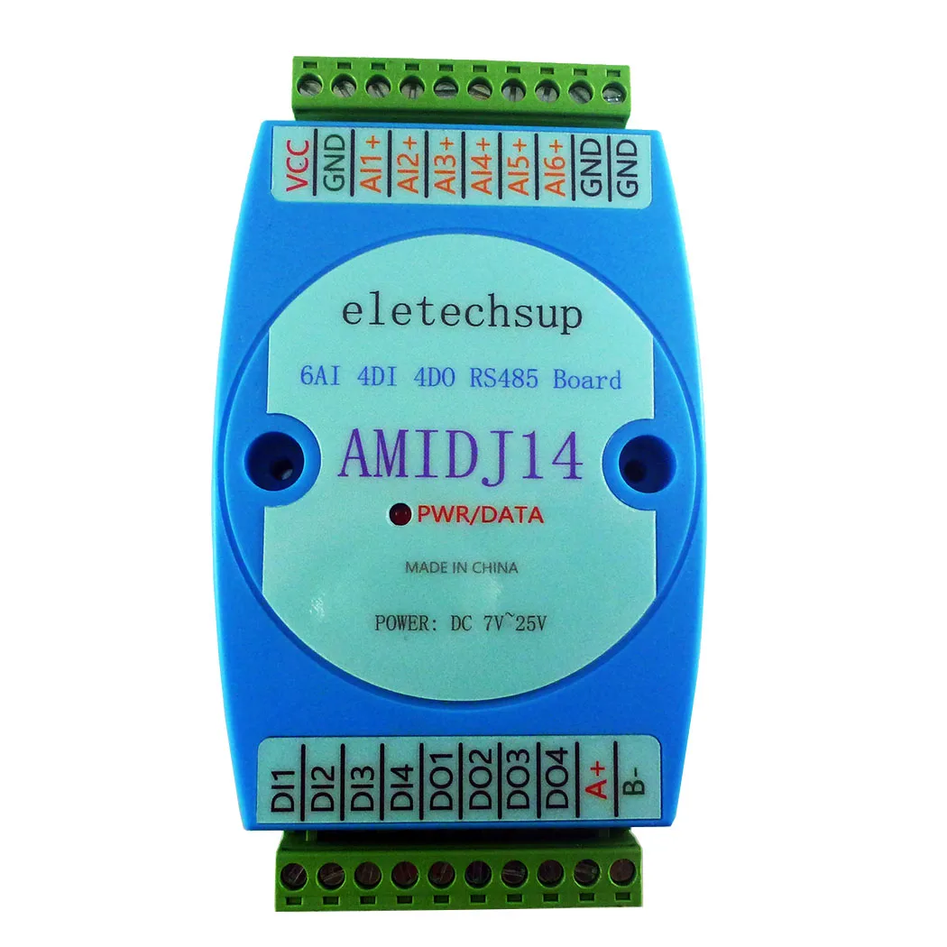 Output MODBUS RTU PLC Expansion BoardCurrent Analog Collecto 3 IN 1 6AI ...