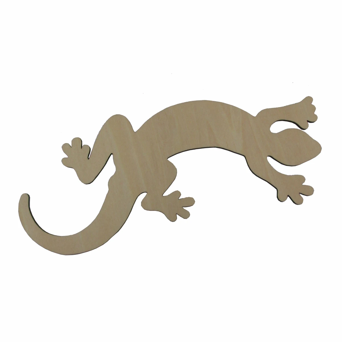 Unfinished Laser Cut Blanks Wooden Gecko Shape Wood Lizard Cutouts For ...