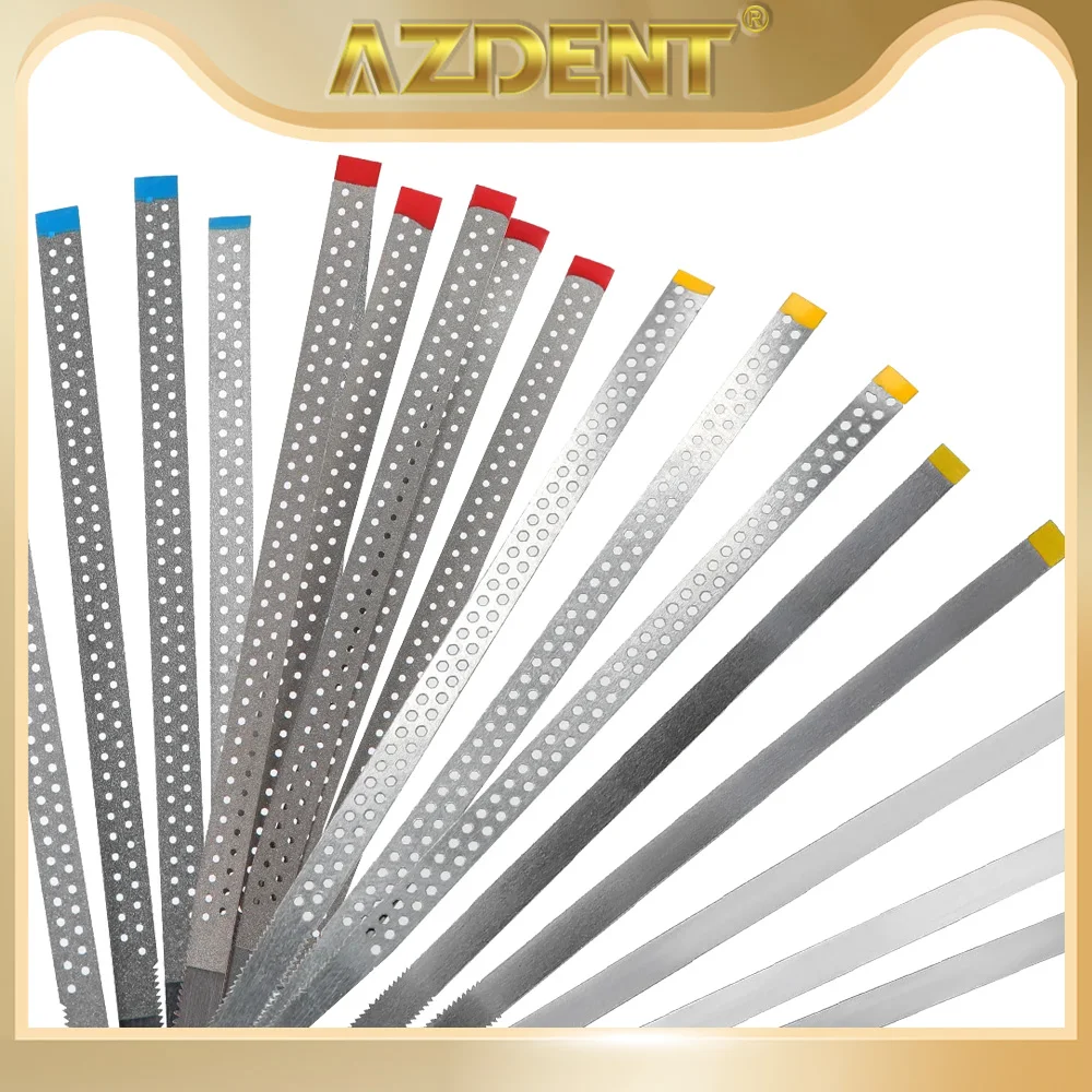 AZDENT-Dental-Diamond-Polishing-Strips-5pc-Stainless-Steel-Orthodontic ...