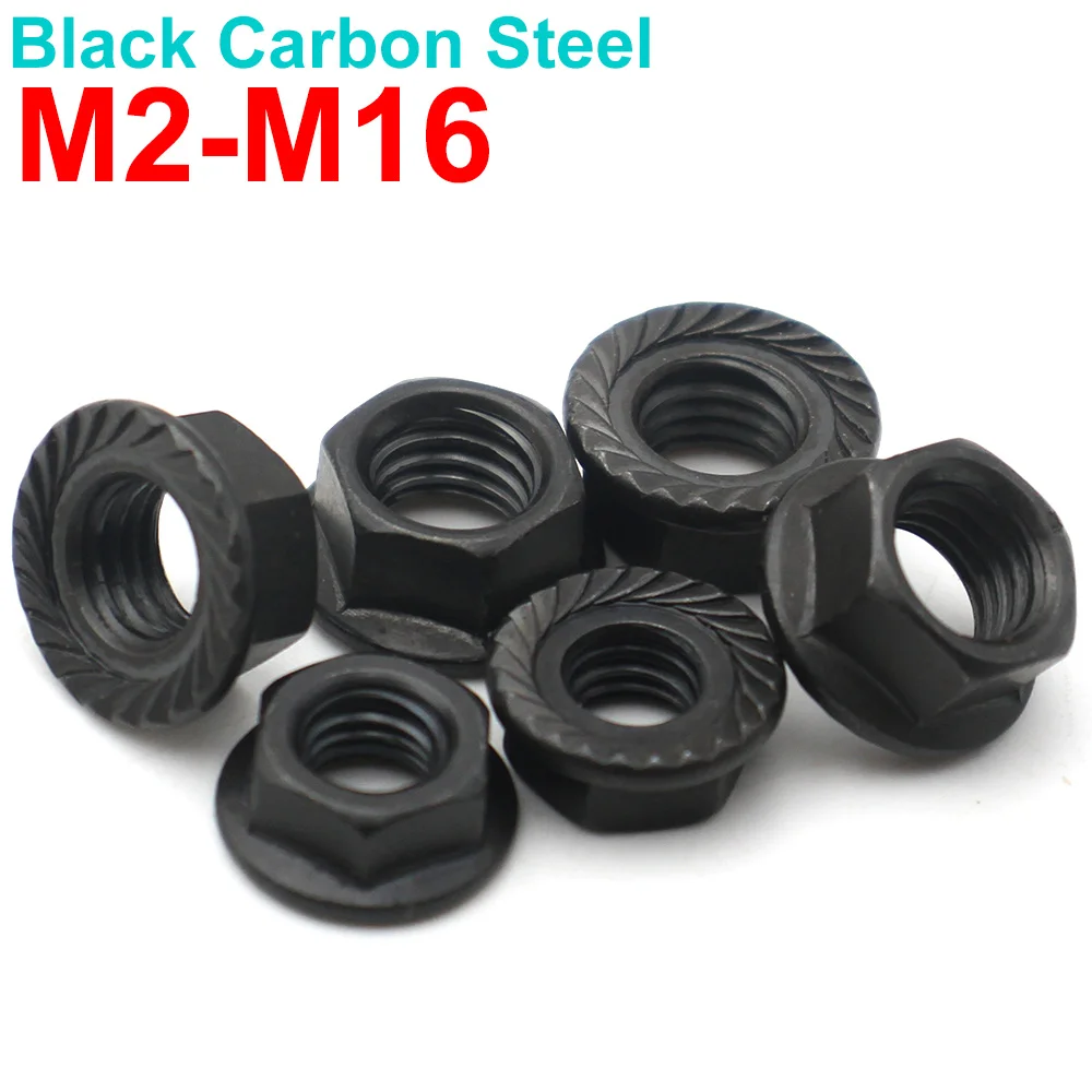 2-50pcs M2 M2.5 M3 M4 M5 M6 M8 M10 M12 M16 Black Carbon Steel Hex ...