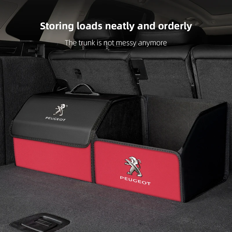 PU-Leather-Car-Trunk-Storage-Bag-Collapsible-Camping-Box-For-Peugeot ...