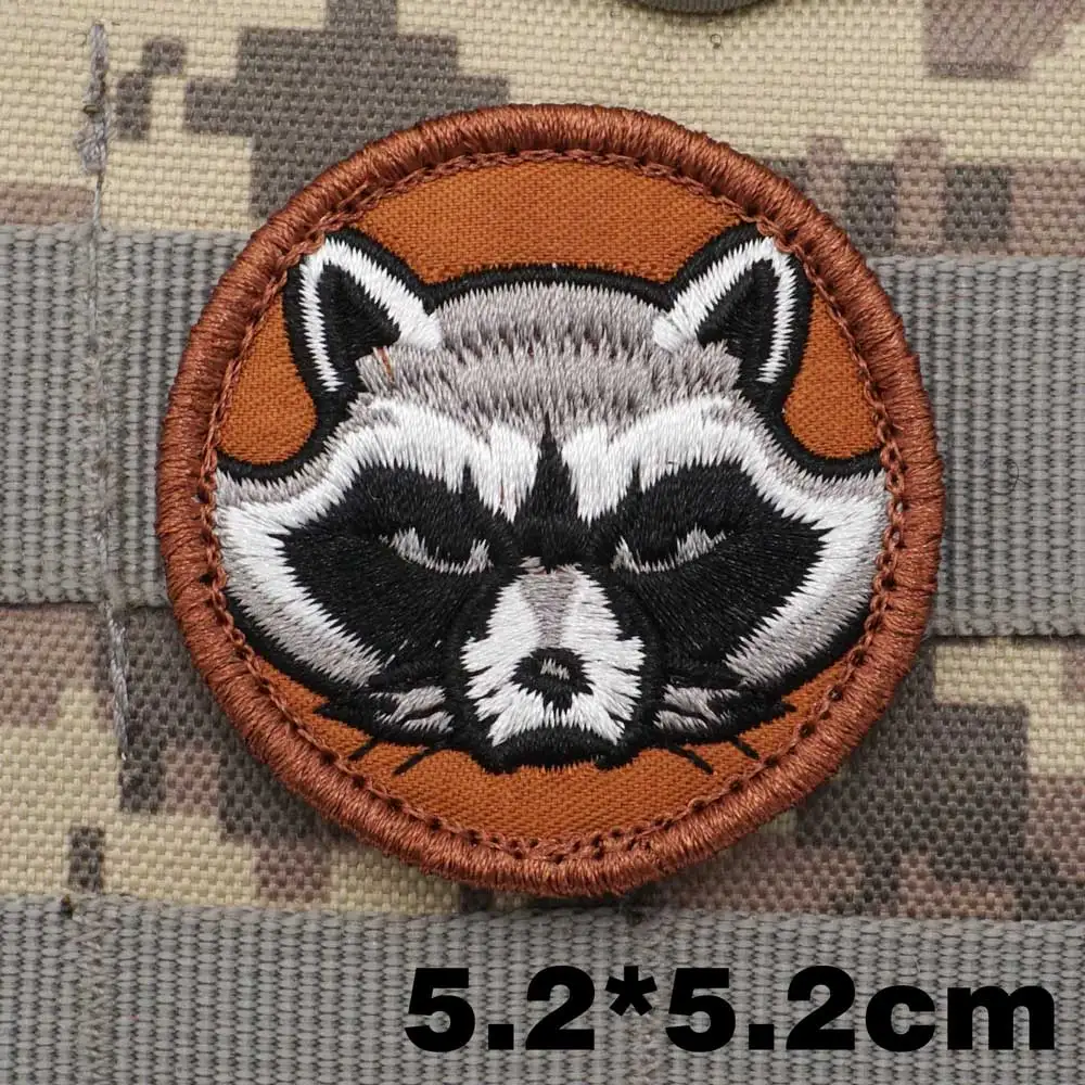 Angry-Raccoon-Military-Tactical-Embroidered-Patches-Armband-Backpack ...