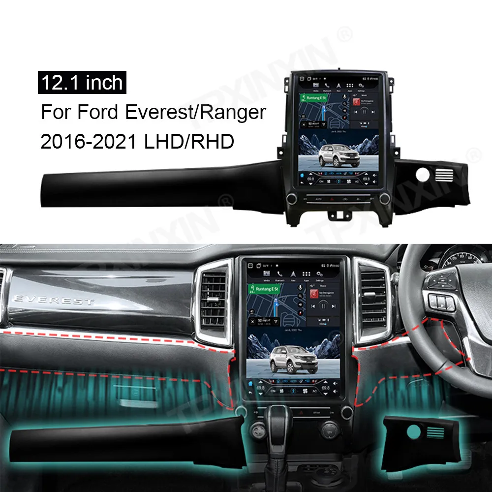8-256-Car-Radio-Multimedia-LHD-RHD-For-Ford-Ranger-Everest-2016-2021 ...