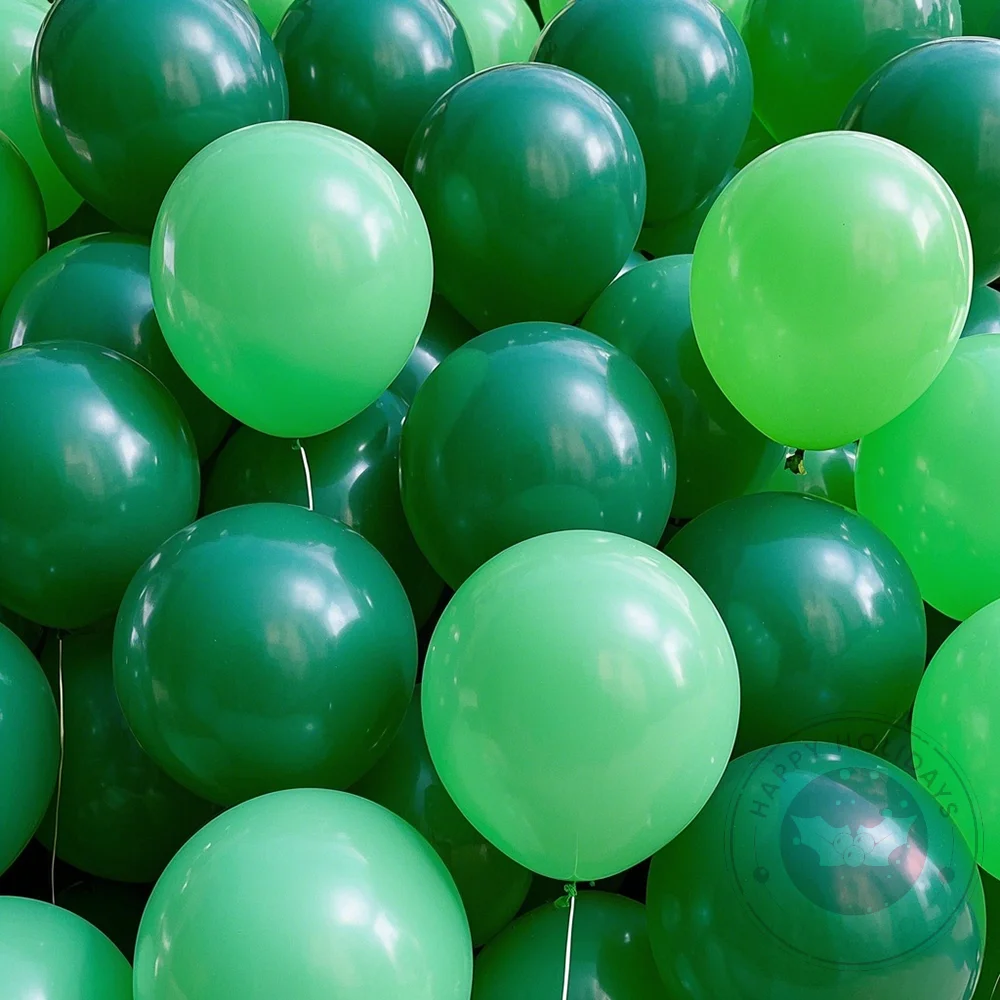 5-36inch Matte Green Balloons Thickened Latex Balloon Happy Birthday ...