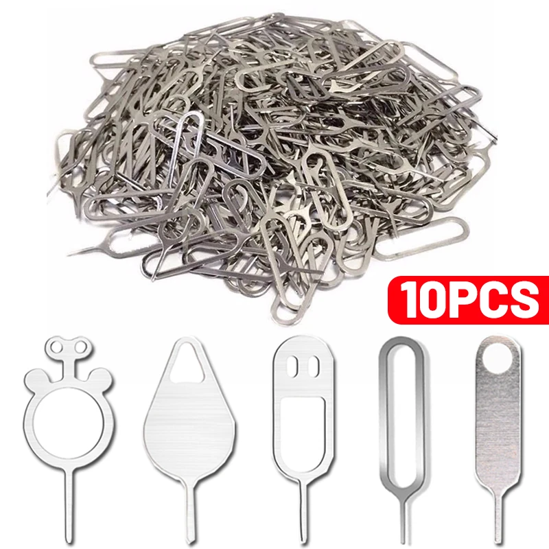 10PCS Universal Eject Sim Card Tray Open Pin Needle Key Tool for iPhone ...