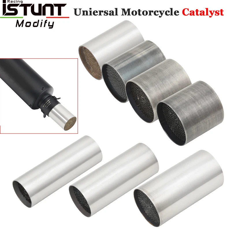 Universal Motorcycle Exhaust 35mm 42mm 48mm Catalyst DB Killer Reduce ...