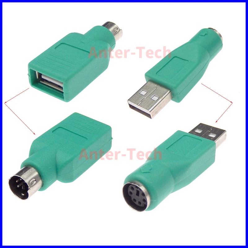 USB-female-to-PS2-PS-2-male-adapter-converter-keyboard-mouse-and-mouse ...