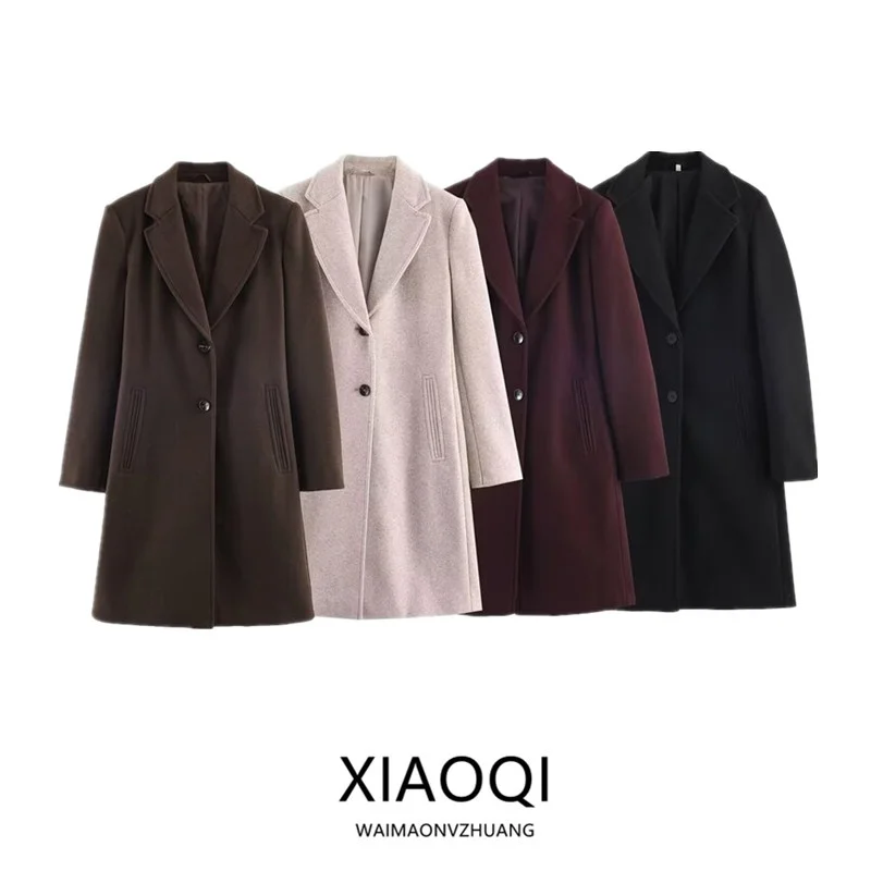 Casual Simple Soft Shoulder Pad Coat New Autumn 2025 Women's Fashion ...