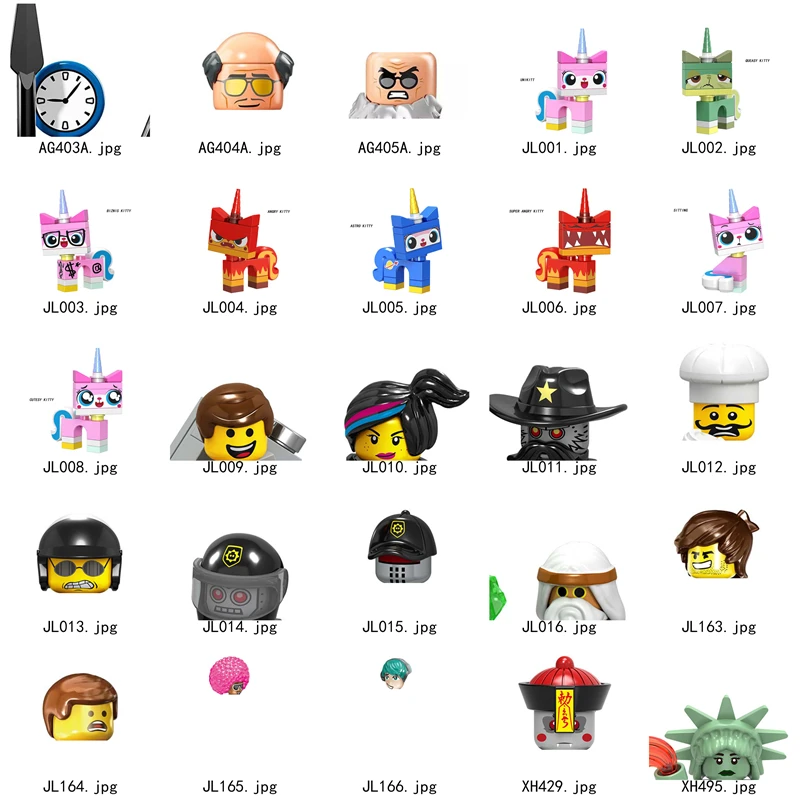 Single Cartoon Movie models Action Figures accessories Building Blocks ...