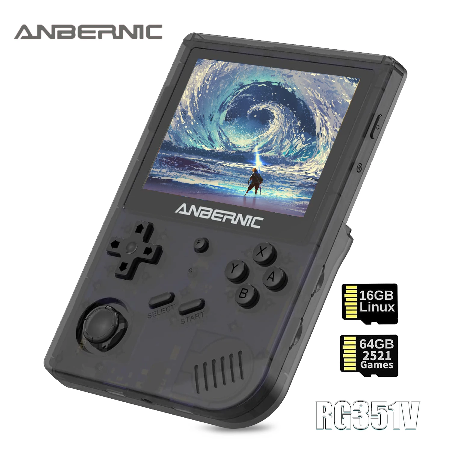 ANBERNIC-New-RG351V-Retro-Games-Built-in-16G-RK3326-Open-Source-3-5 ...