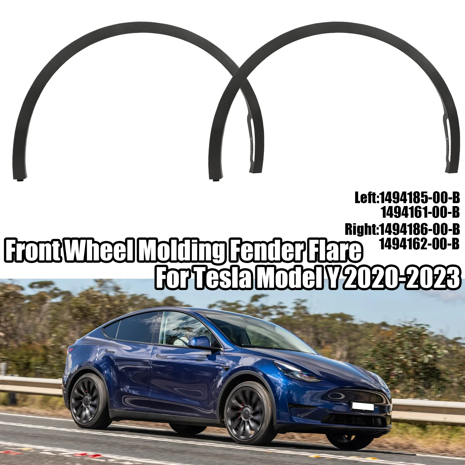 Front-Wheel-Eyebrow-Mudguard-For-2020-2023-Tesla-Model-Y-Molding-Fender ...