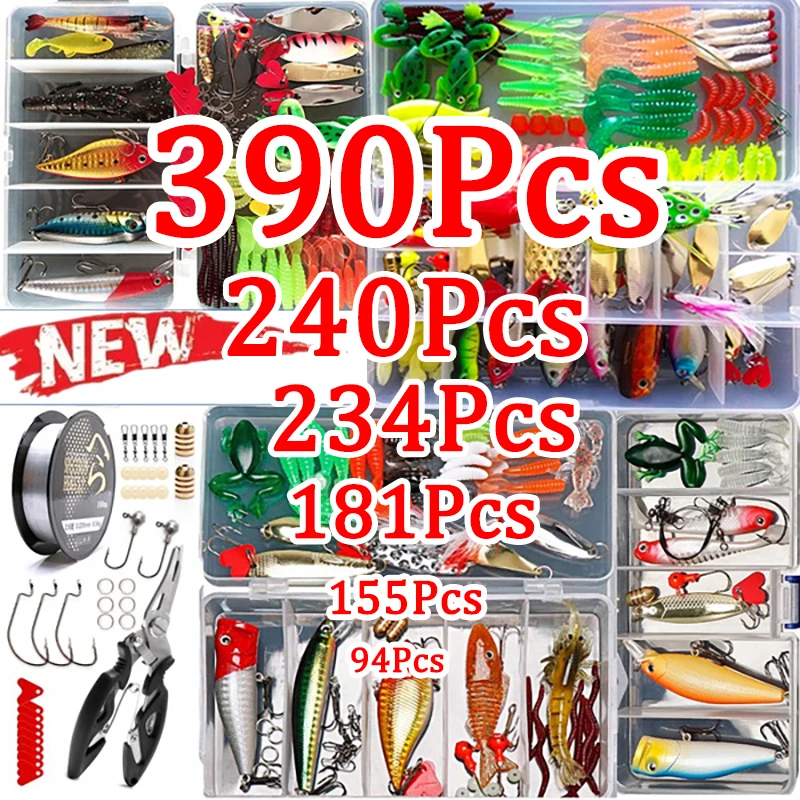 Fishing-Lure-Kit-Soft-and-Hard-Bait-Set-Gear-Layer-Minnow-Metal-Jig ...
