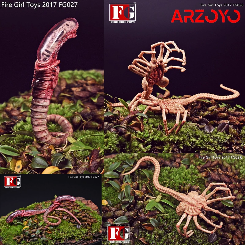 Fire-Girl-Alien-Chestburster-Facehugger-Action-Figure-Modelo-Cena-Acess ...