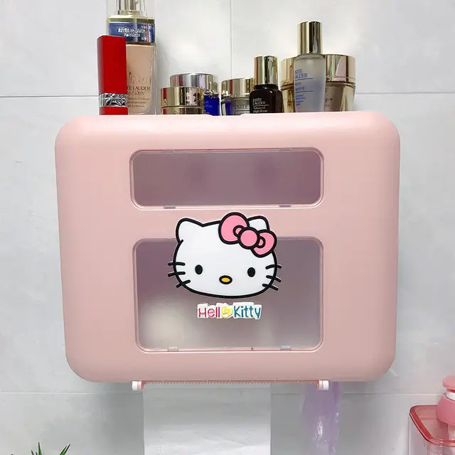 Sanrio Hellokitty Cute Creative Cartoon Perforated Free Toilet Paper ...