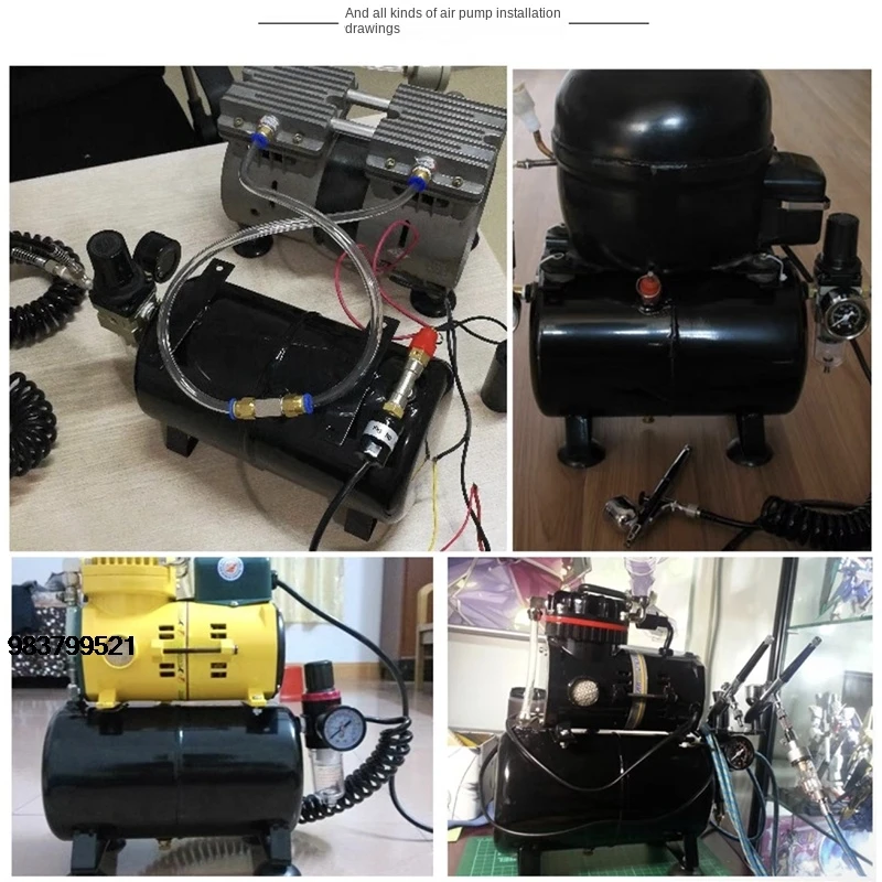 Consummate AS18B AS186 Air Storage Tank 4 Hole Air Tank Model Air Pump ...