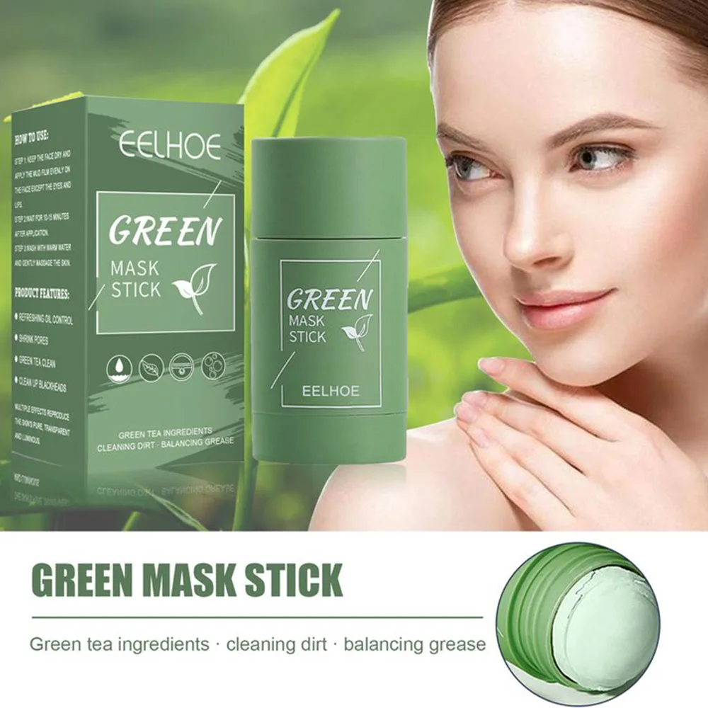 Green-Tea-Facial-Mask-Stick-Reduces-Blackheads-Deep-Cleans-Pores-Solid ...