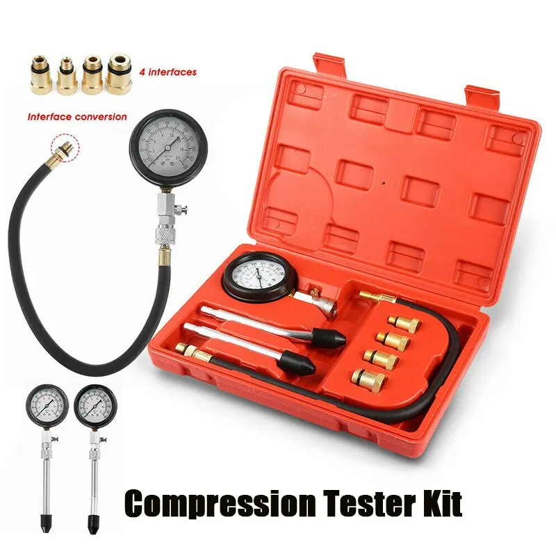 Professional-Car-Petrol-Gas-Engine-Cylinder-Compression-Gauge-Tester ...
