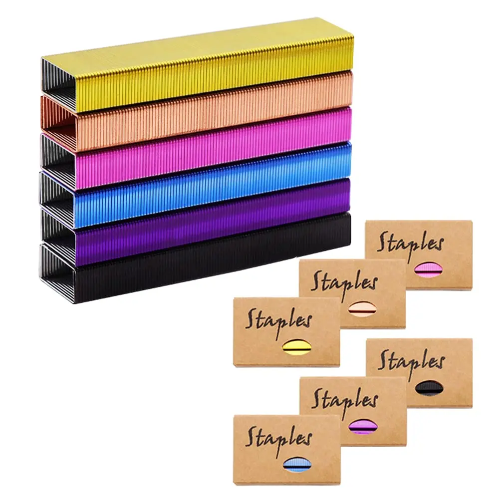 Colored-Staples-Standard-Stapler-Staples-Refill-26-6-Size-950-Pack-5700 ...