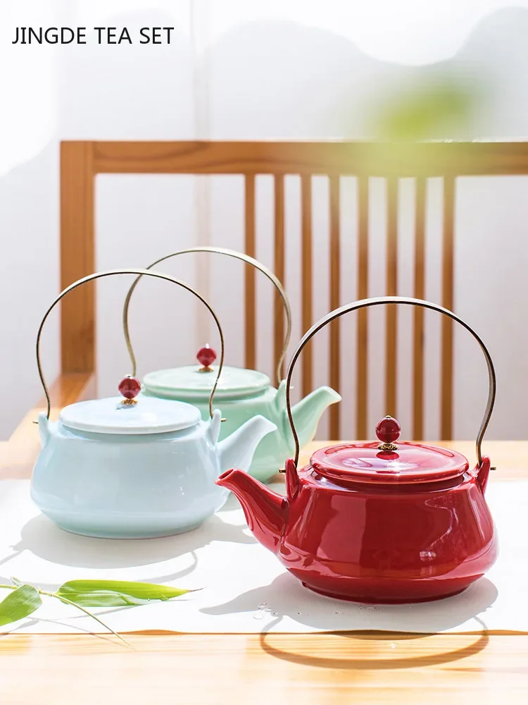Celadon Large Capacity Tea Pot Household Filter Beauty Teapot Chinese ...