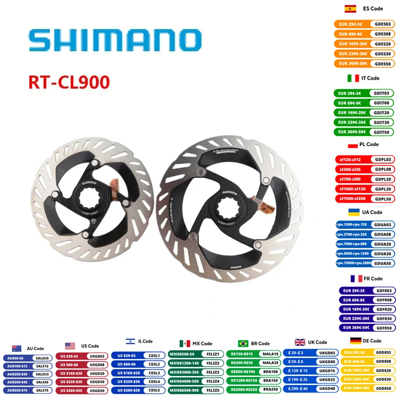 Shimano-RT-CL900-Brake-Rotor-CENTER-LOCK-ICE-TECHNOLOGIES-FREEZA-140mm ...