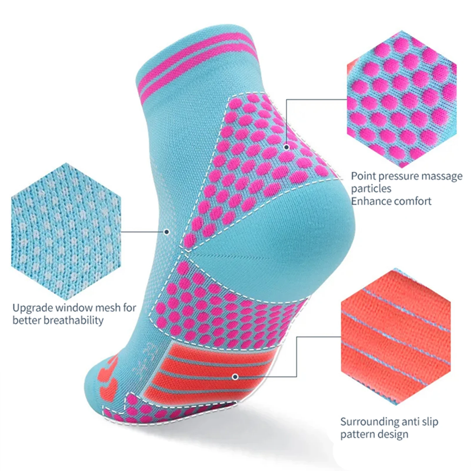 Short-Compression-Socks-Men-Sweat-absorbing-Pressure-Socks-Towel ...
