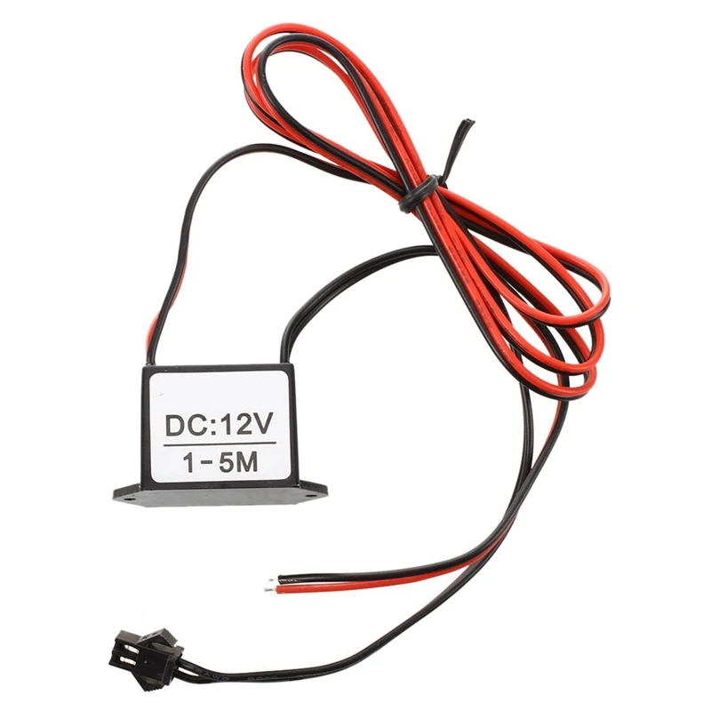 3X-Red-Black-Cable-DC-12V-EL-Wire-Neon-Glow-Strip-Light-Driver-Unit ...